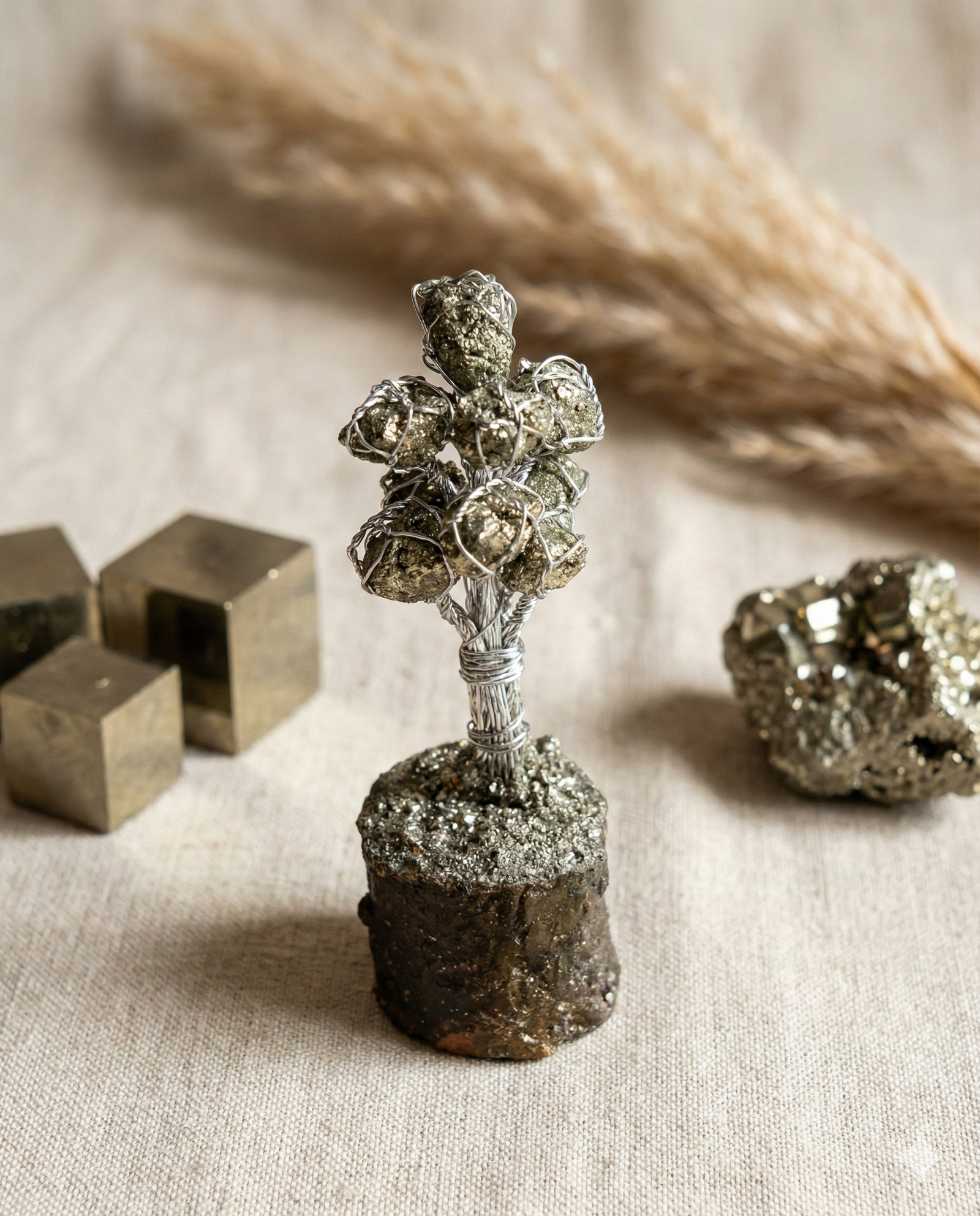 2.5 to 3 Inch Small Pyrite Tree – Wealth • Confidence • Prosperity Flow ...